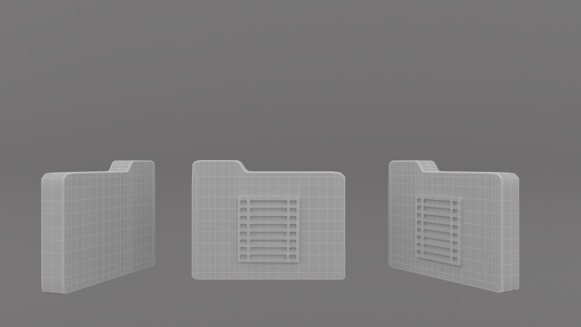 3D model Icon Folder Media 3D Model VR / AR / low-poly | CGTrader