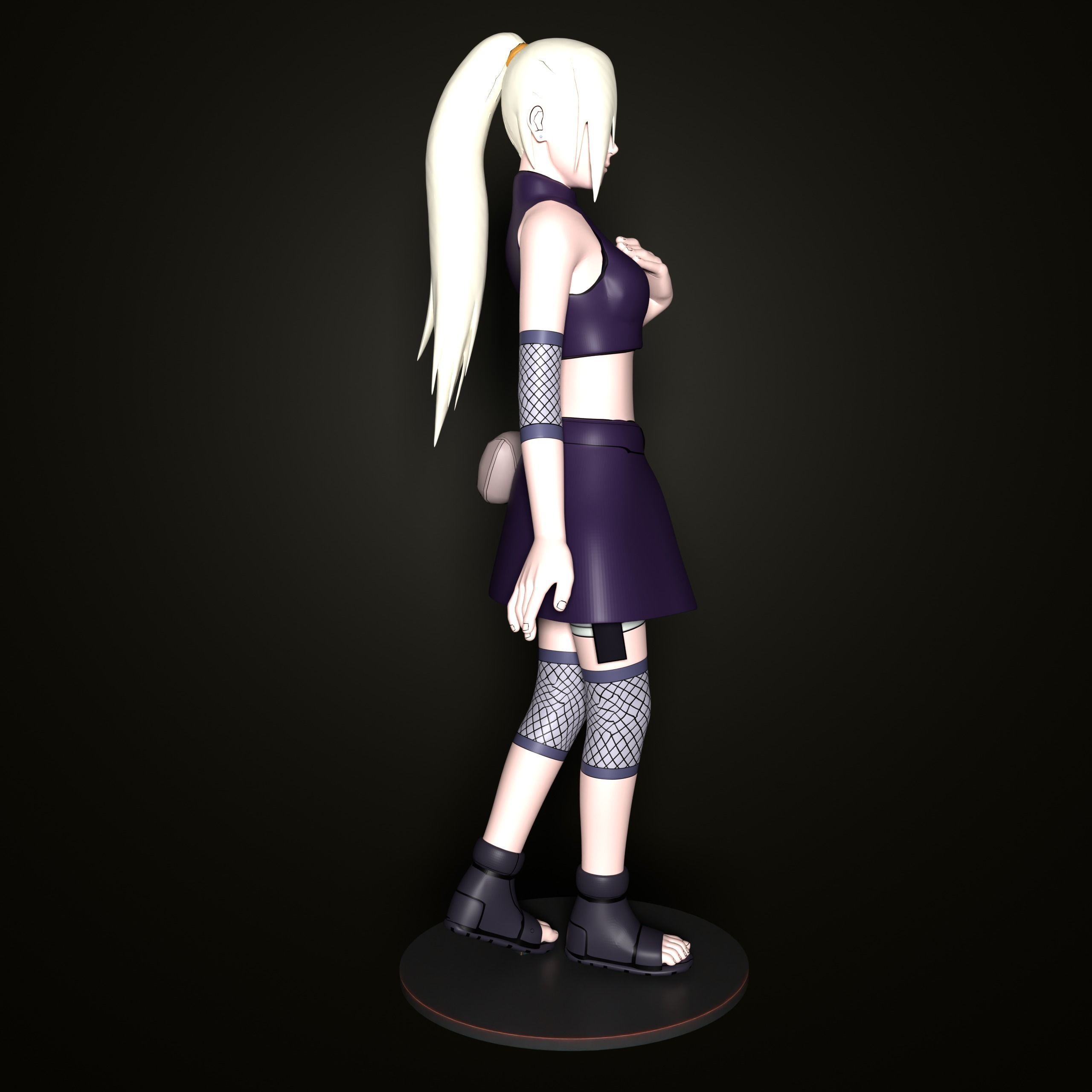 Ino Yamanaka Shippuden 3D model 3D printable | CGTrader