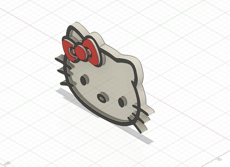 Hello Kitty free 3D model 3D printable | CGTrader