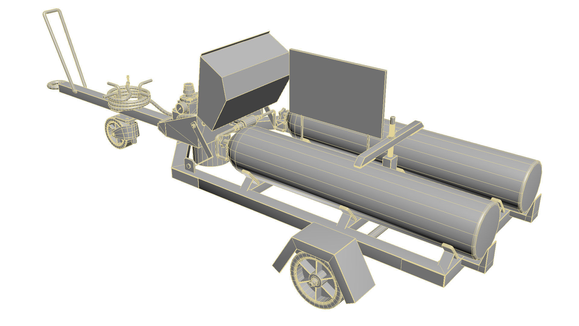 3D model Nitrogen Booster Cart Trolley VR / AR / low-poly | CGTrader