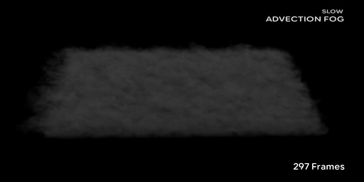 VDB Advection Fog Pack - 297 Frames Slow and Loopable 3D model animated ...