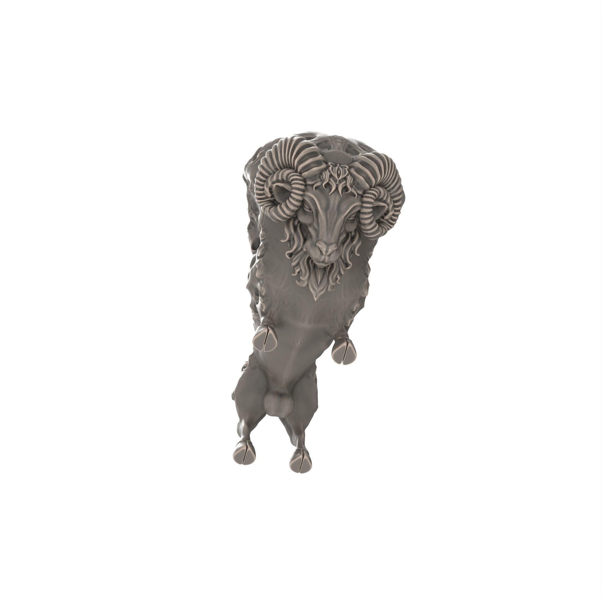 Ram Animal Sculpture Wildlife STL Art Ornament Statue Sheep 3D model 3D ...