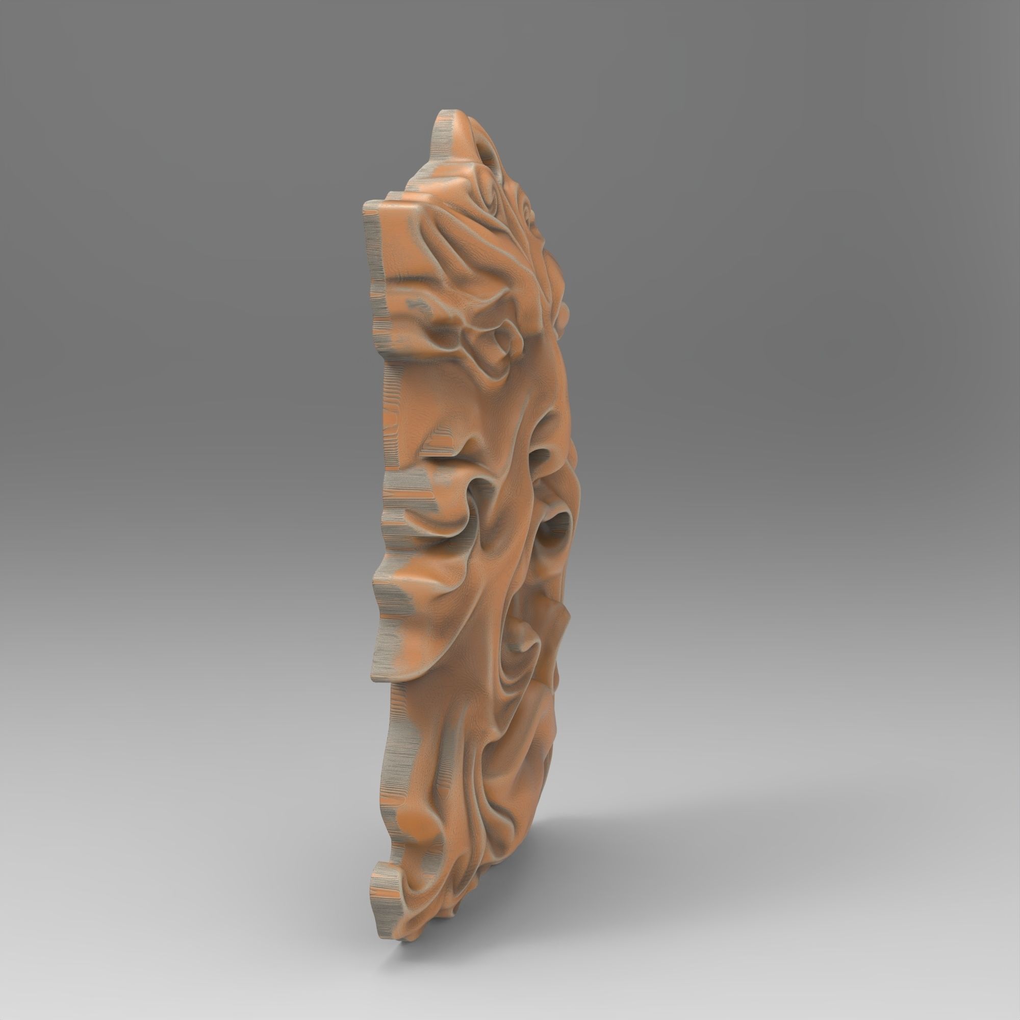 Vintage Leaf Green Man Door Lock Handle STL File 3D model 3D printable ...