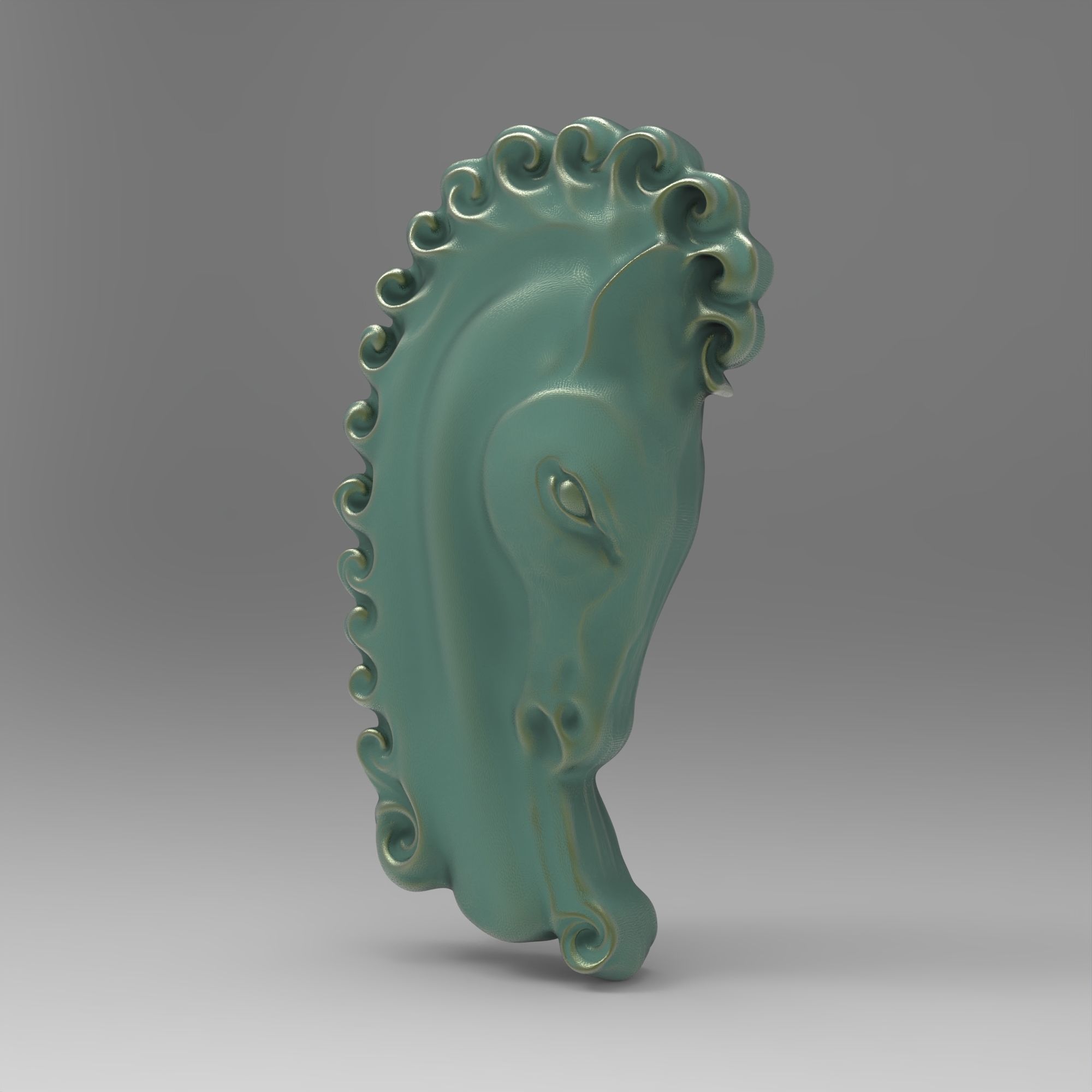 Horse Head Art Sculpture STL File 3D model 3D printable | CGTrader