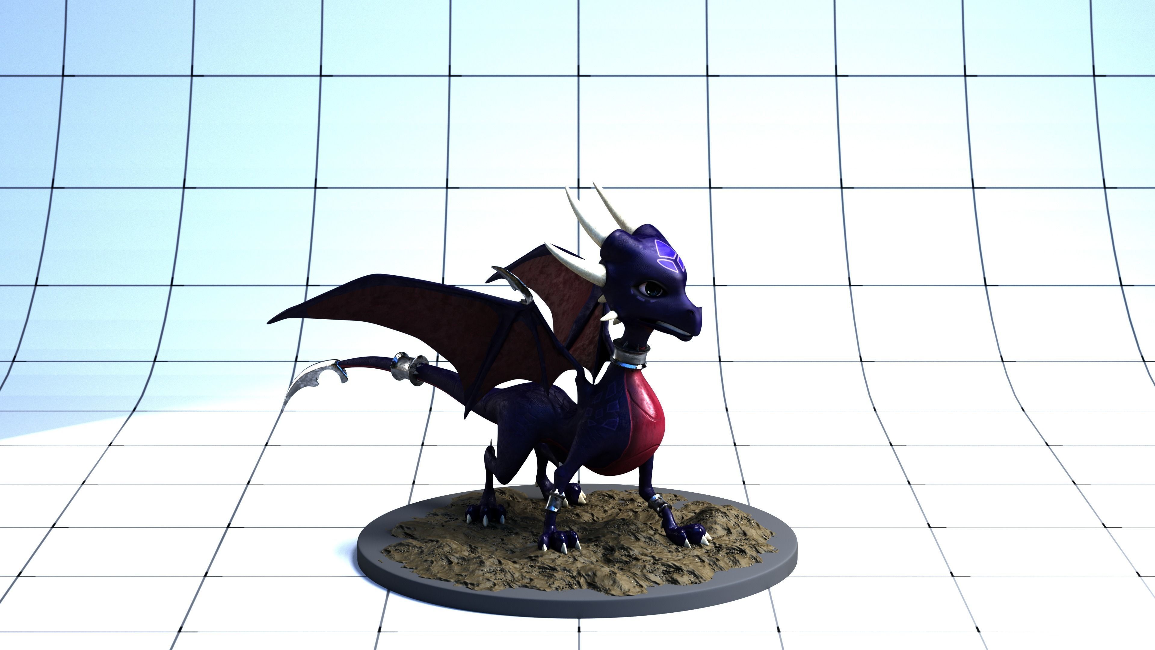 Cynder remastered model 3D model rigged | CGTrader