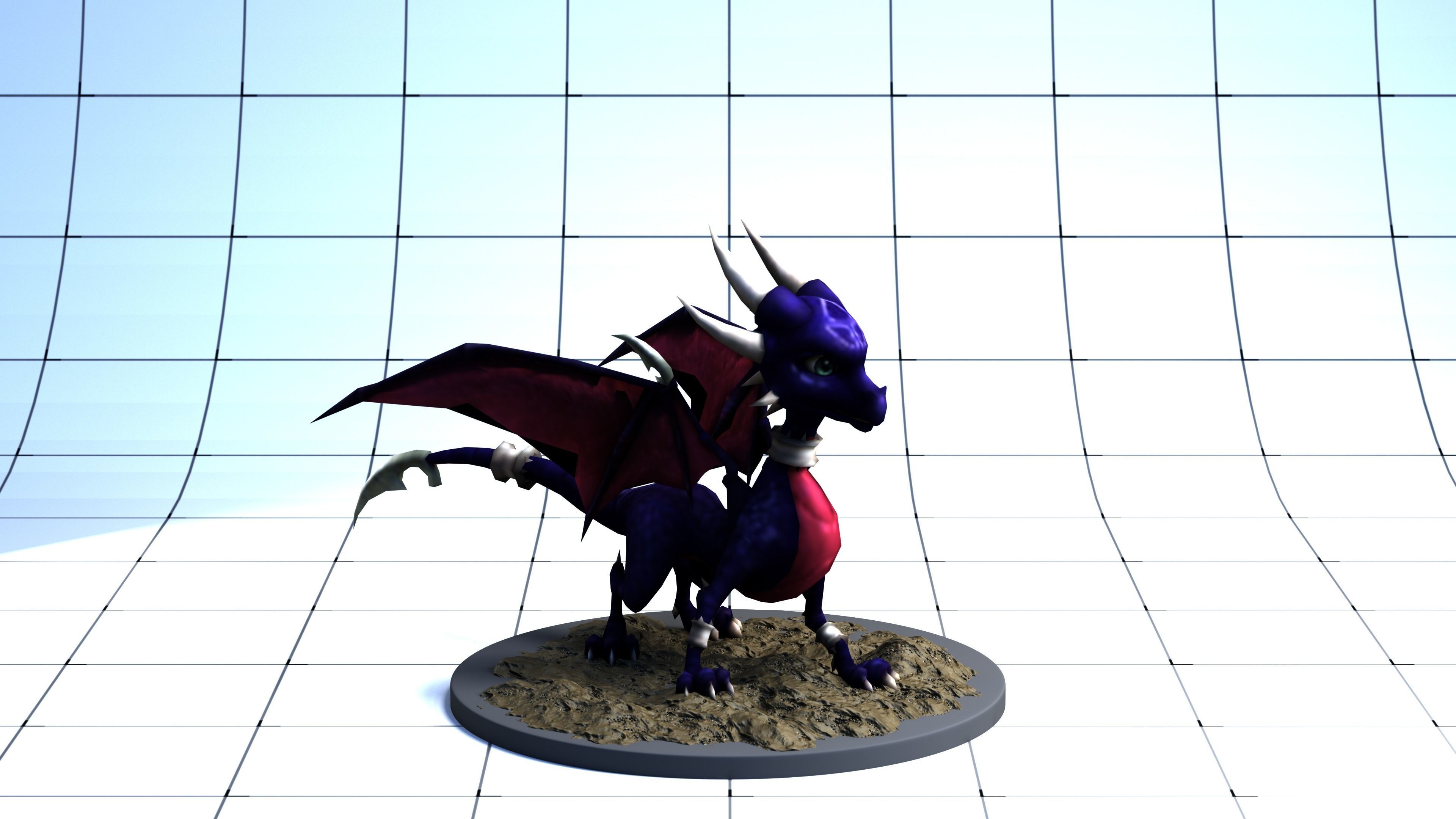 Cynder remastered model 3D model rigged | CGTrader