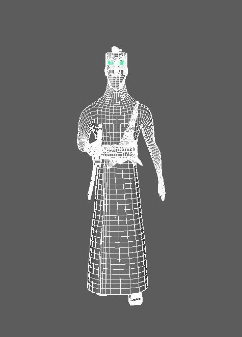 3D model 3D Model Samurai Jack -Highpoly-Lowpoly- VR / AR / low-poly ...