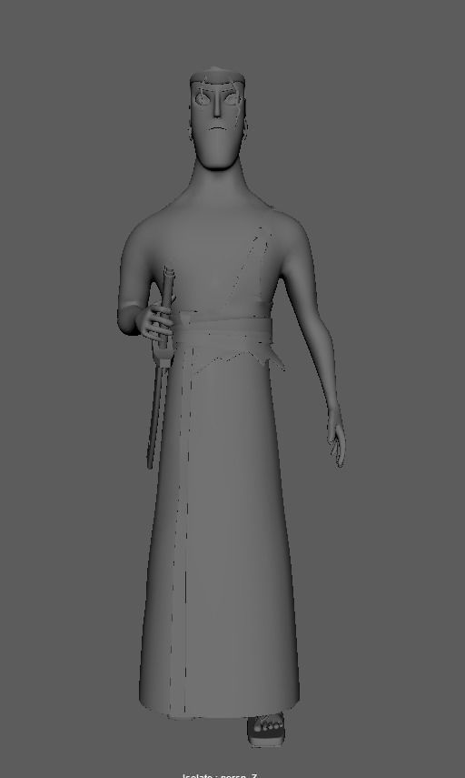 3D model 3D Model Samurai Jack -Highpoly-Lowpoly- VR / AR / low-poly ...