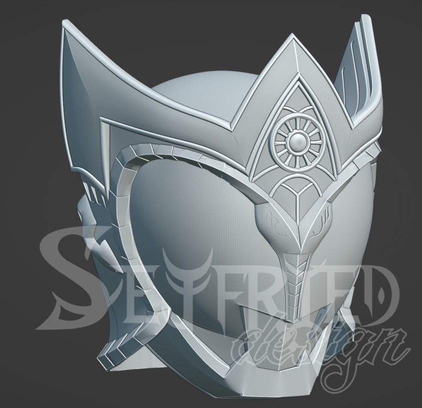 Kamen Rider Saga fully wearable cosplay helmet STL file 3D model 3D ...
