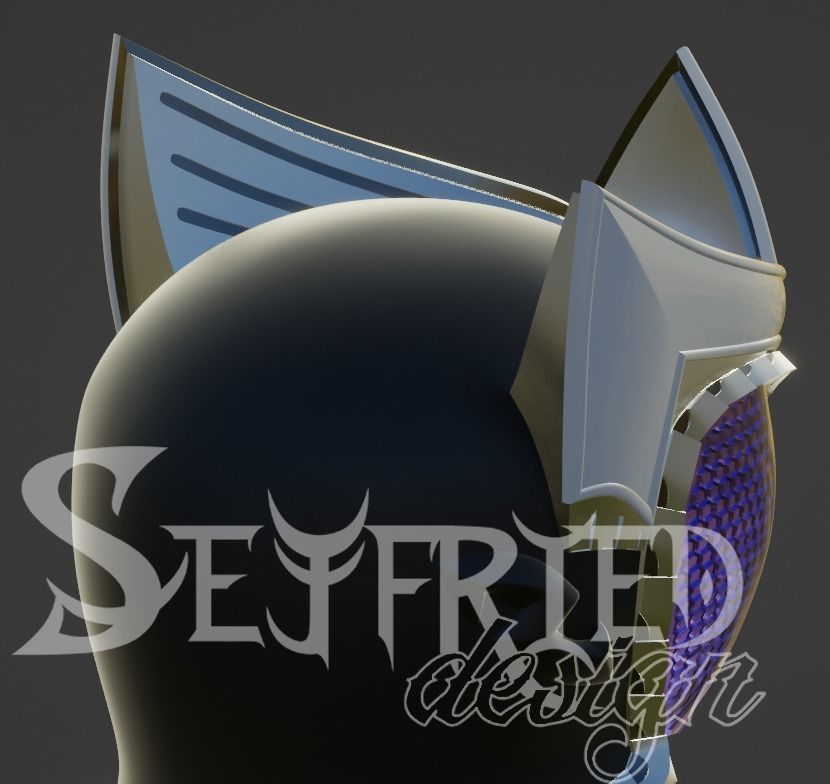 Kamen Rider Saga fully wearable cosplay helmet STL file 3D model 3D ...