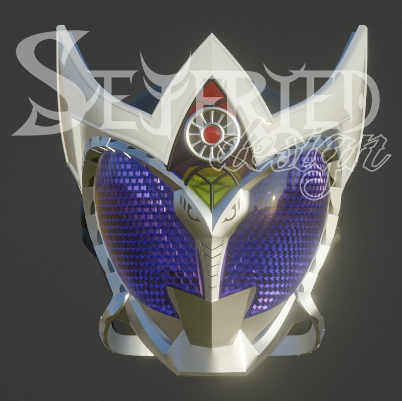 Kamen Rider Saga fully wearable cosplay helmet STL file 3D model 3D ...