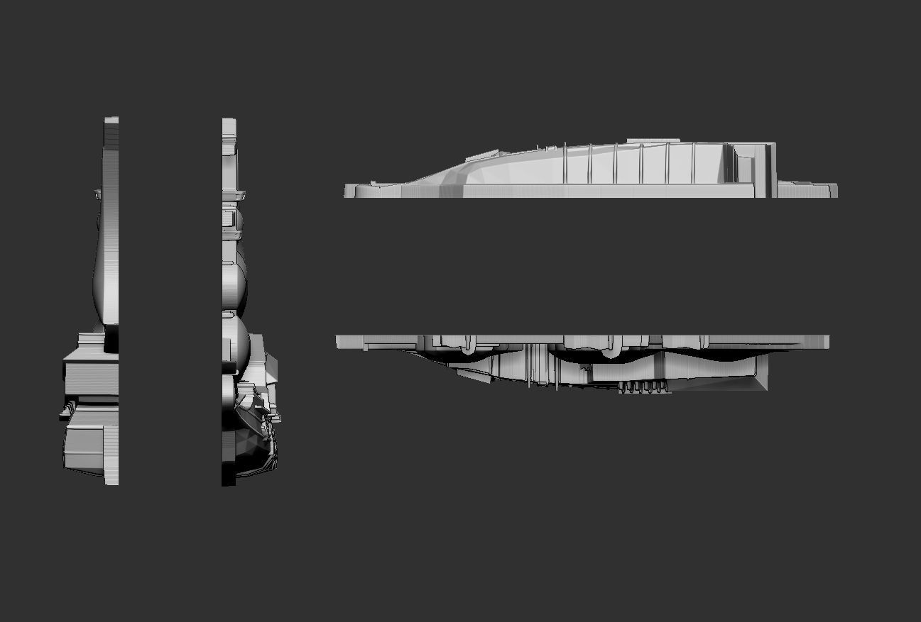 Sailing Ship Bas Relief 3D model 3D printable | CGTrader