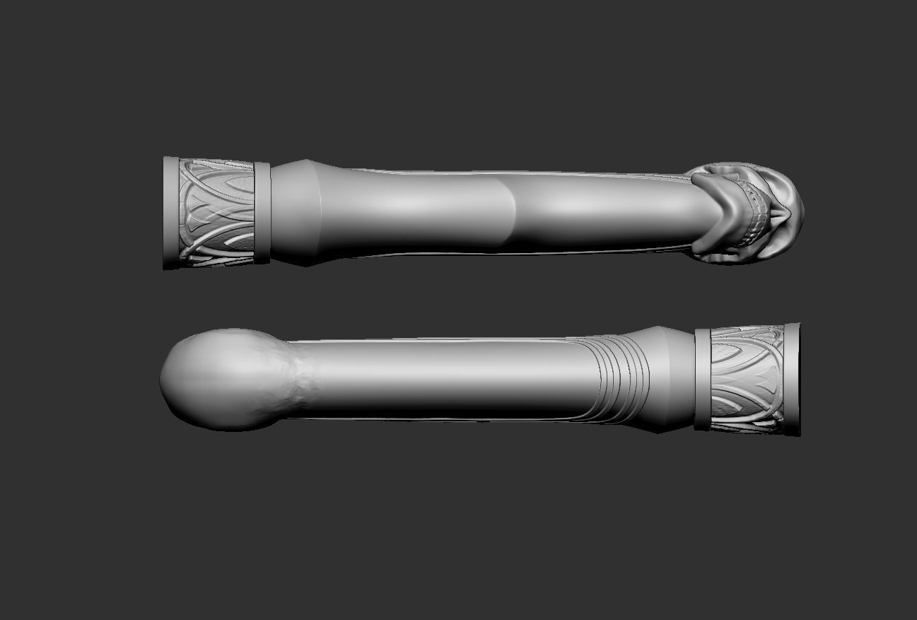 Skull Knife Handle 3D model 3D printable | CGTrader