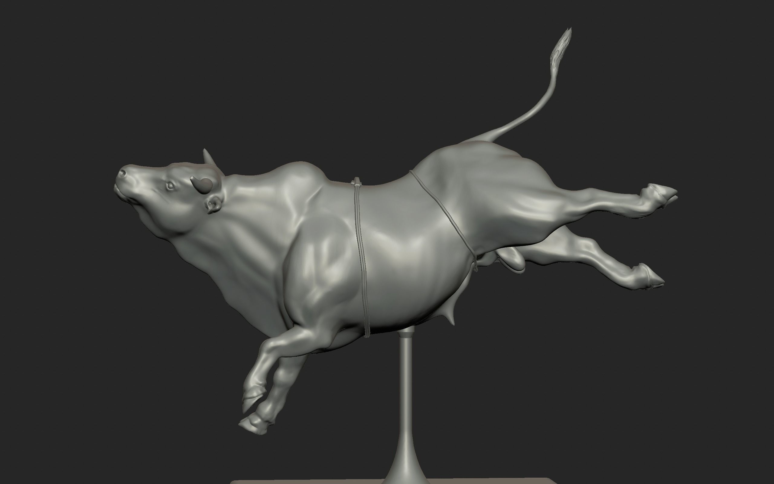Bucking Bull 3D model 3D printable | CGTrader