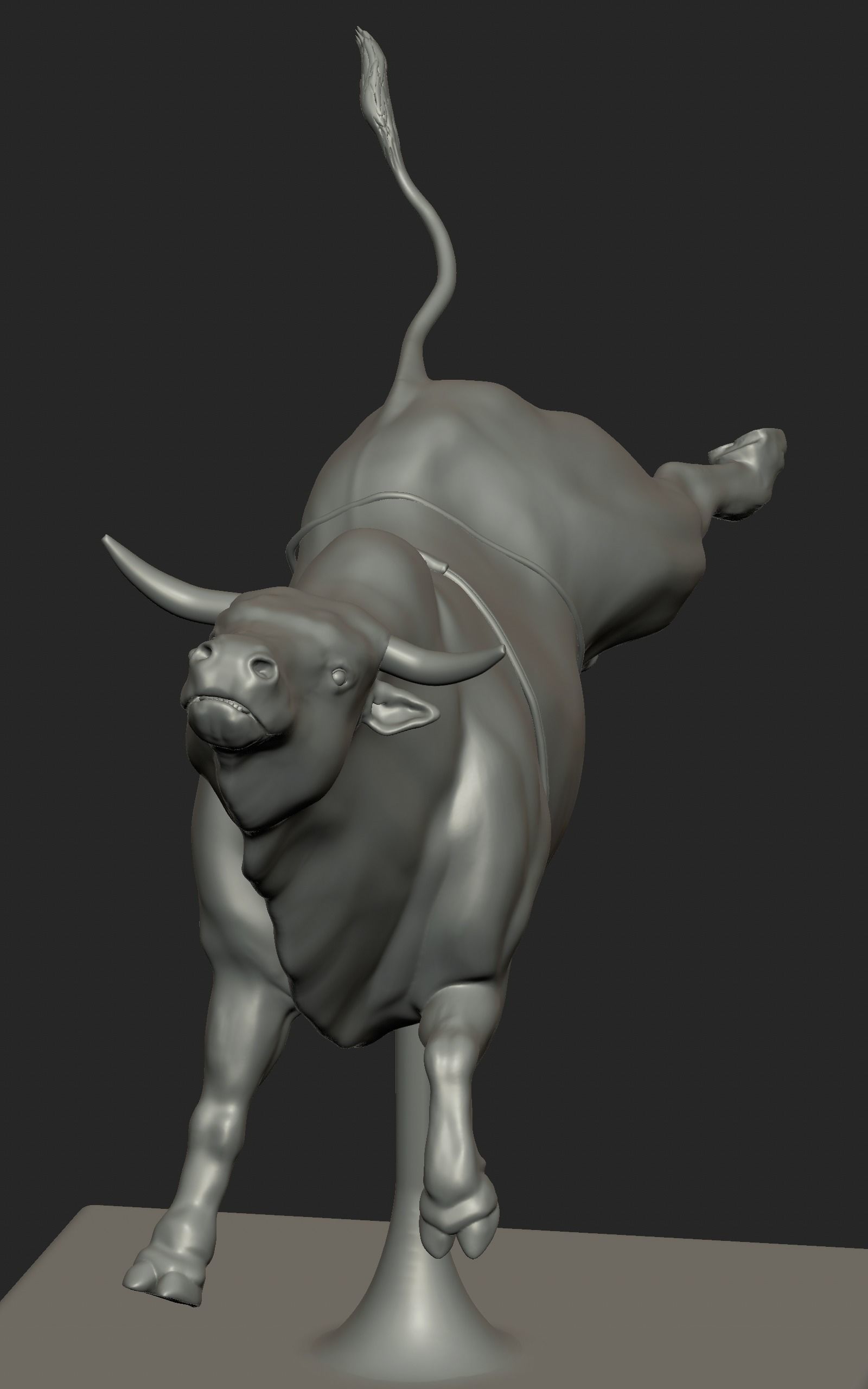 Bucking Bull 3D model 3D printable | CGTrader