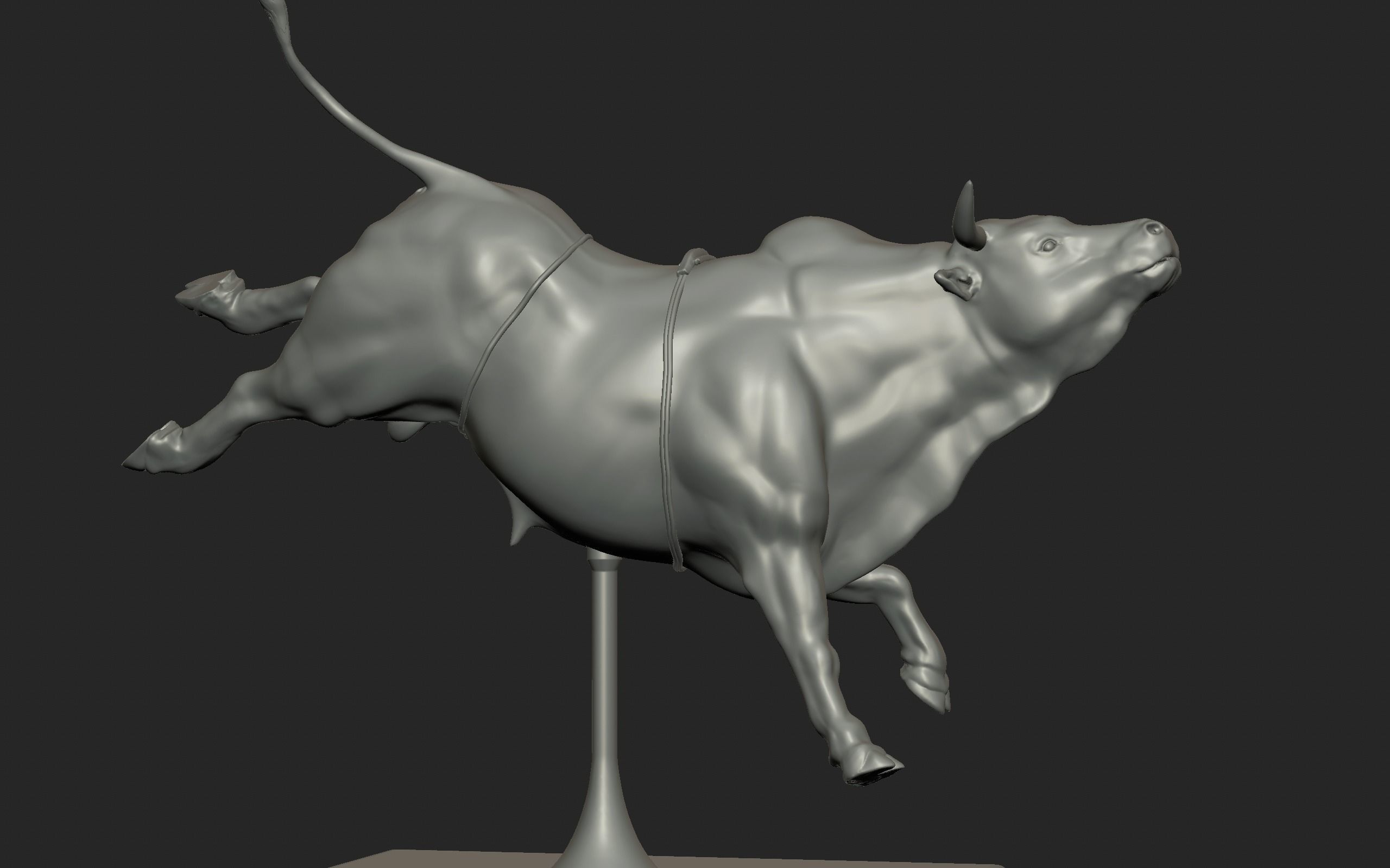 Bucking Bull 3D model 3D printable | CGTrader