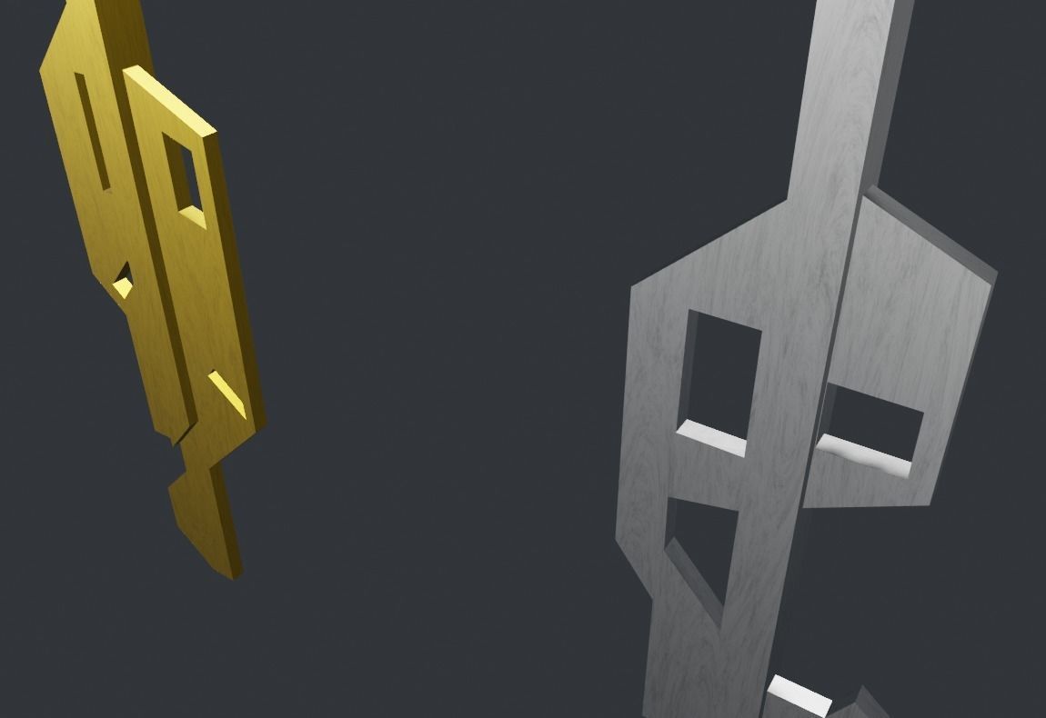 Temple Guards Keys free 3D model | CGTrader