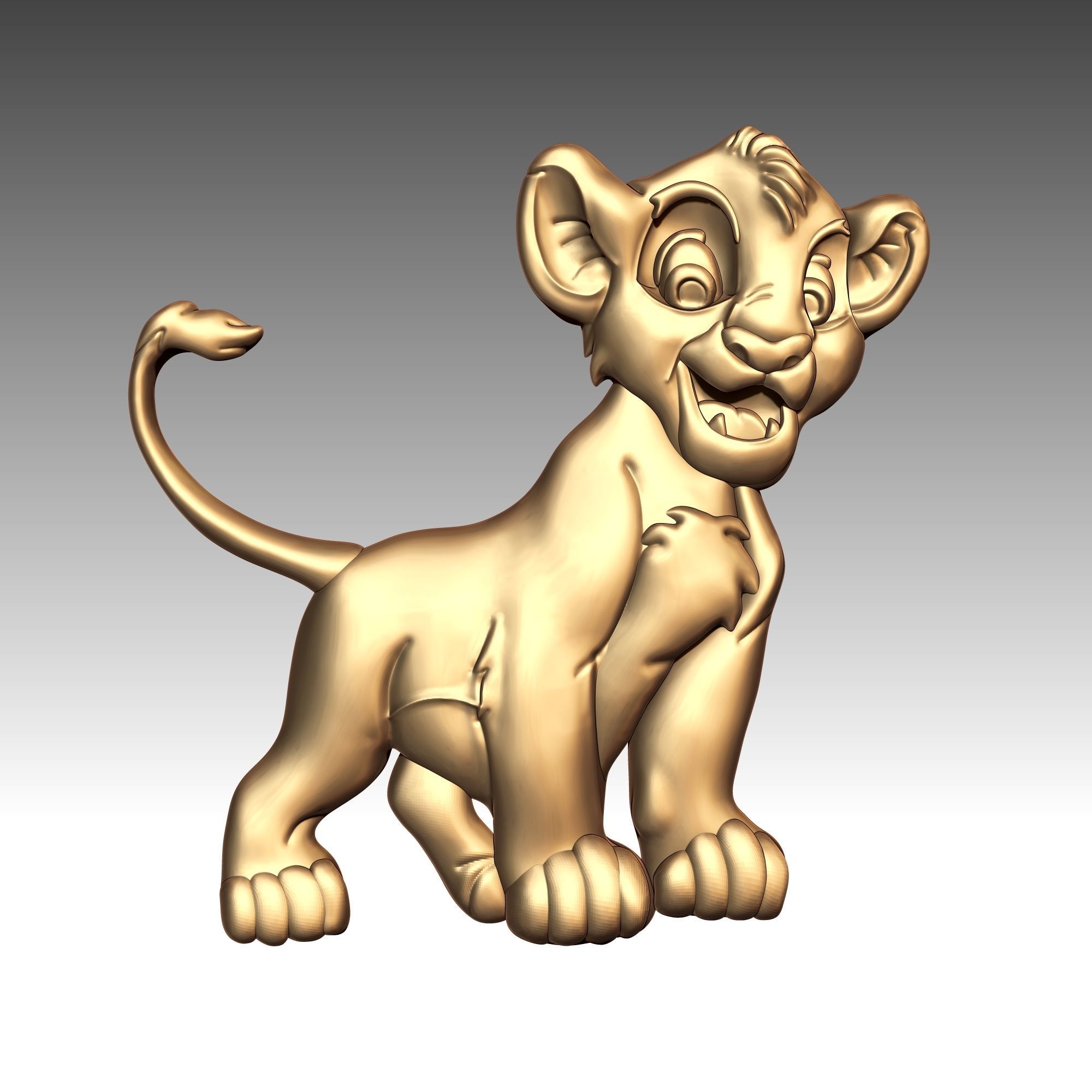 Simba Rey Leon 3D model 3D printable | CGTrader