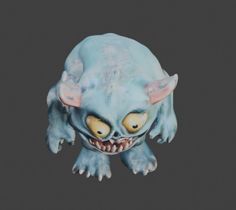 blue Rigged Monster free VR / AR / low-poly 3D model rigged | CGTrader