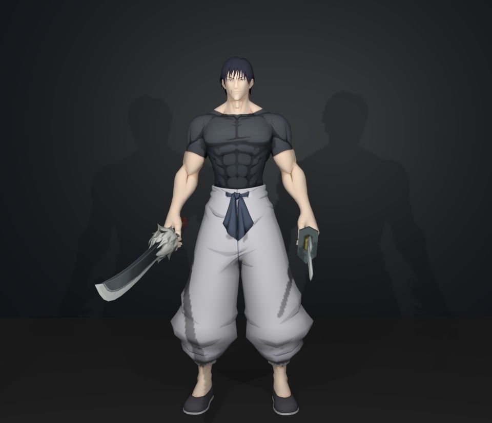 toji fushiguro 3D model animated rigged | CGTrader