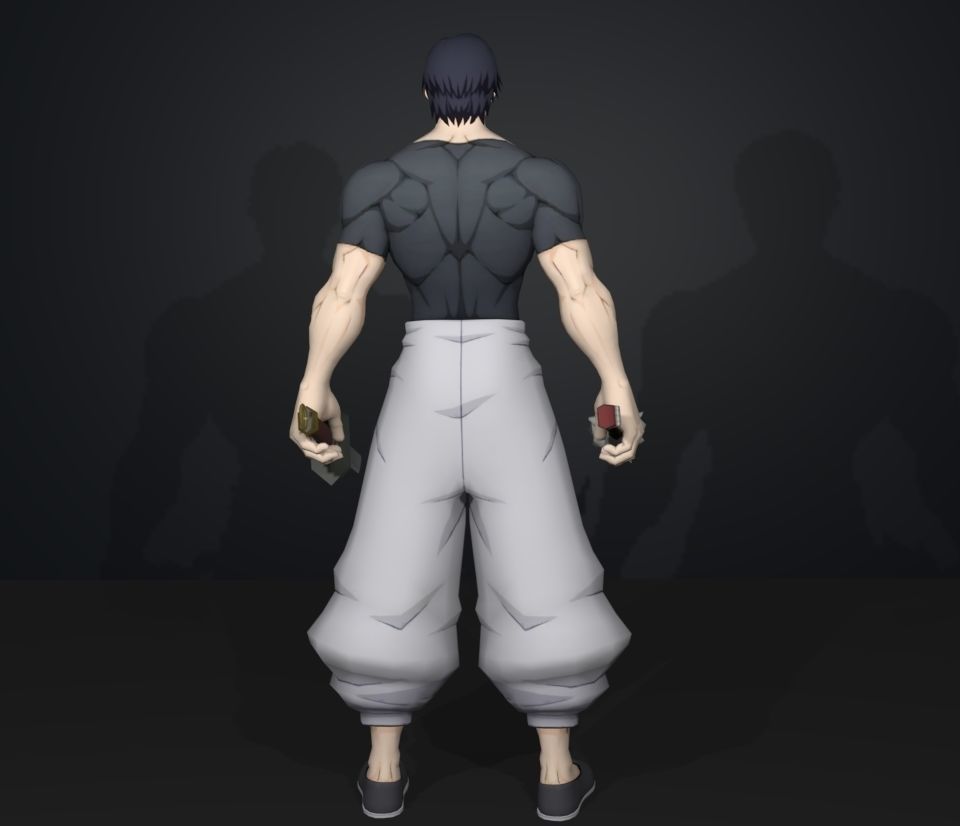 toji fushiguro 3D model animated rigged | CGTrader