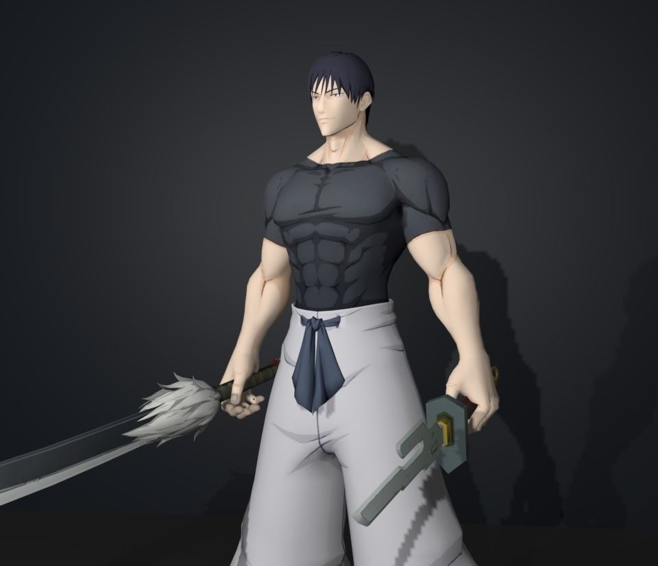 toji fushiguro 3D model animated rigged | CGTrader