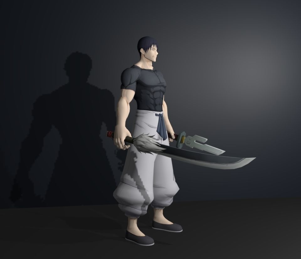 toji fushiguro 3D model animated rigged | CGTrader