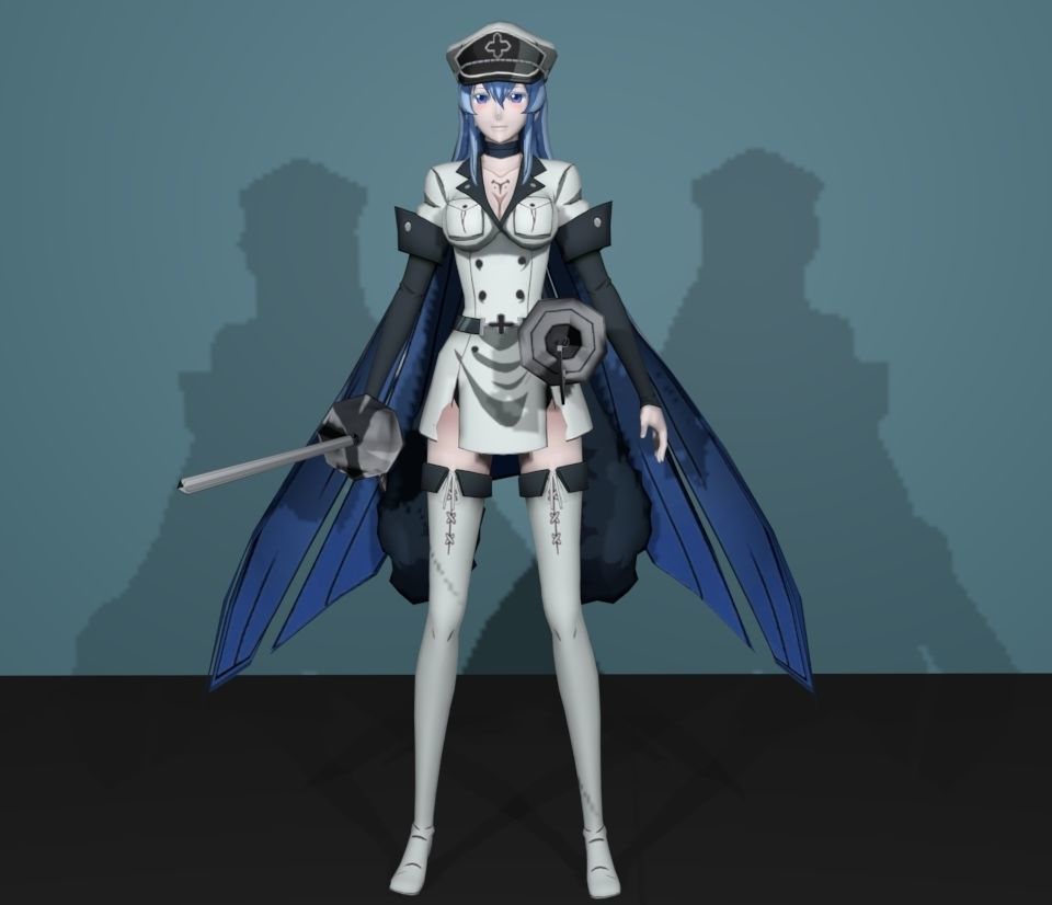 esdeath 3D model animated rigged | CGTrader
