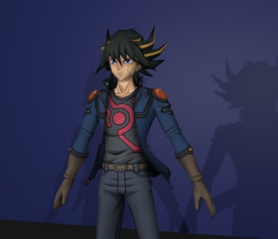 yusei 3D model animated rigged | CGTrader