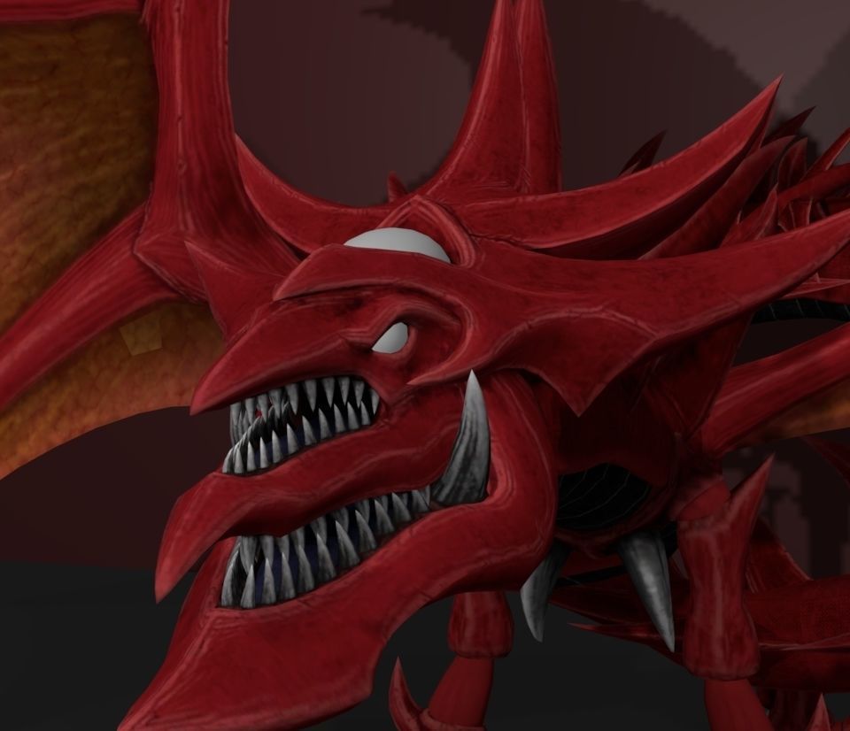 slifer the sky dragon 3D model animated rigged | CGTrader