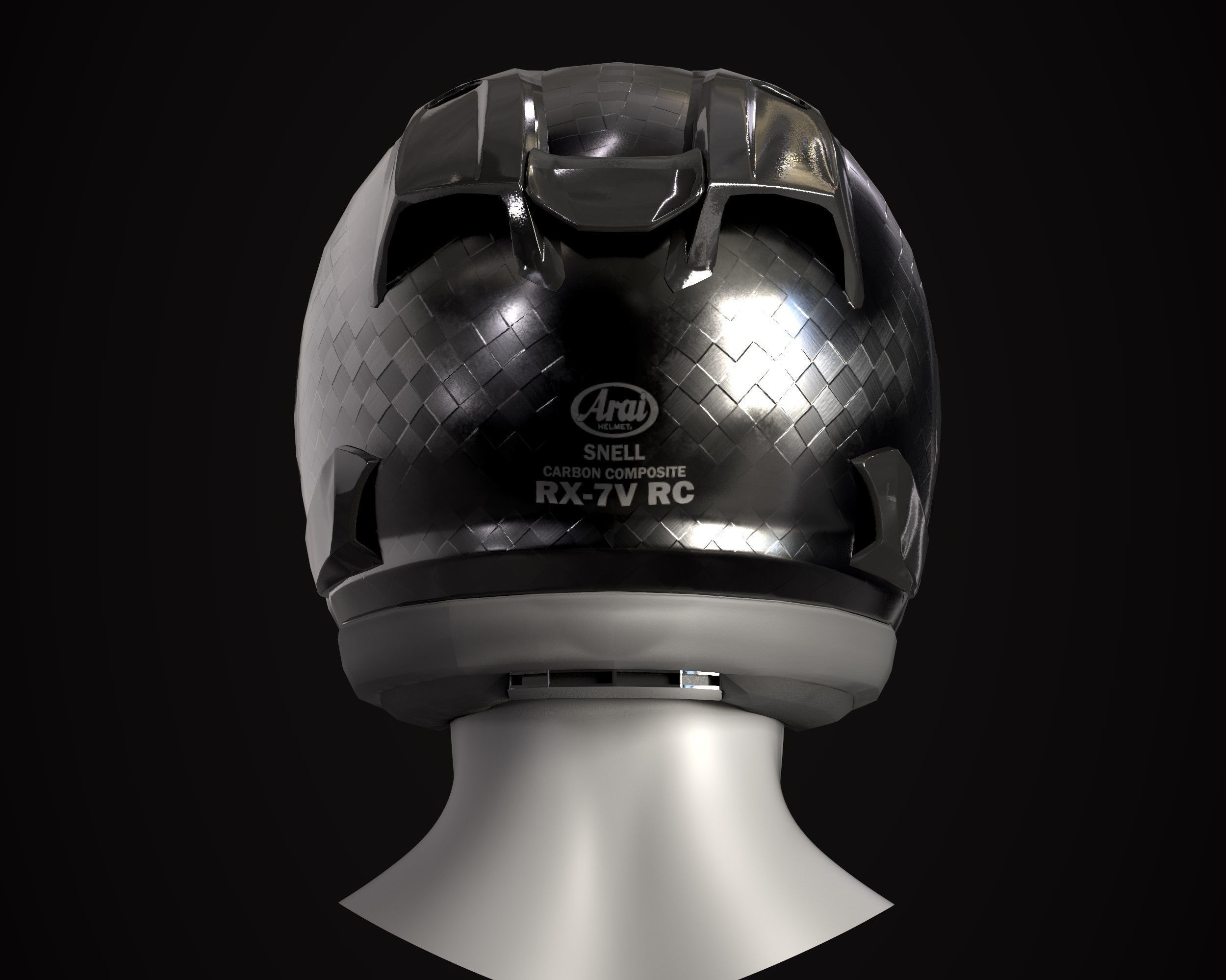 3D model Arai RX 7V RC Helmet VR / AR / low-poly | CGTrader