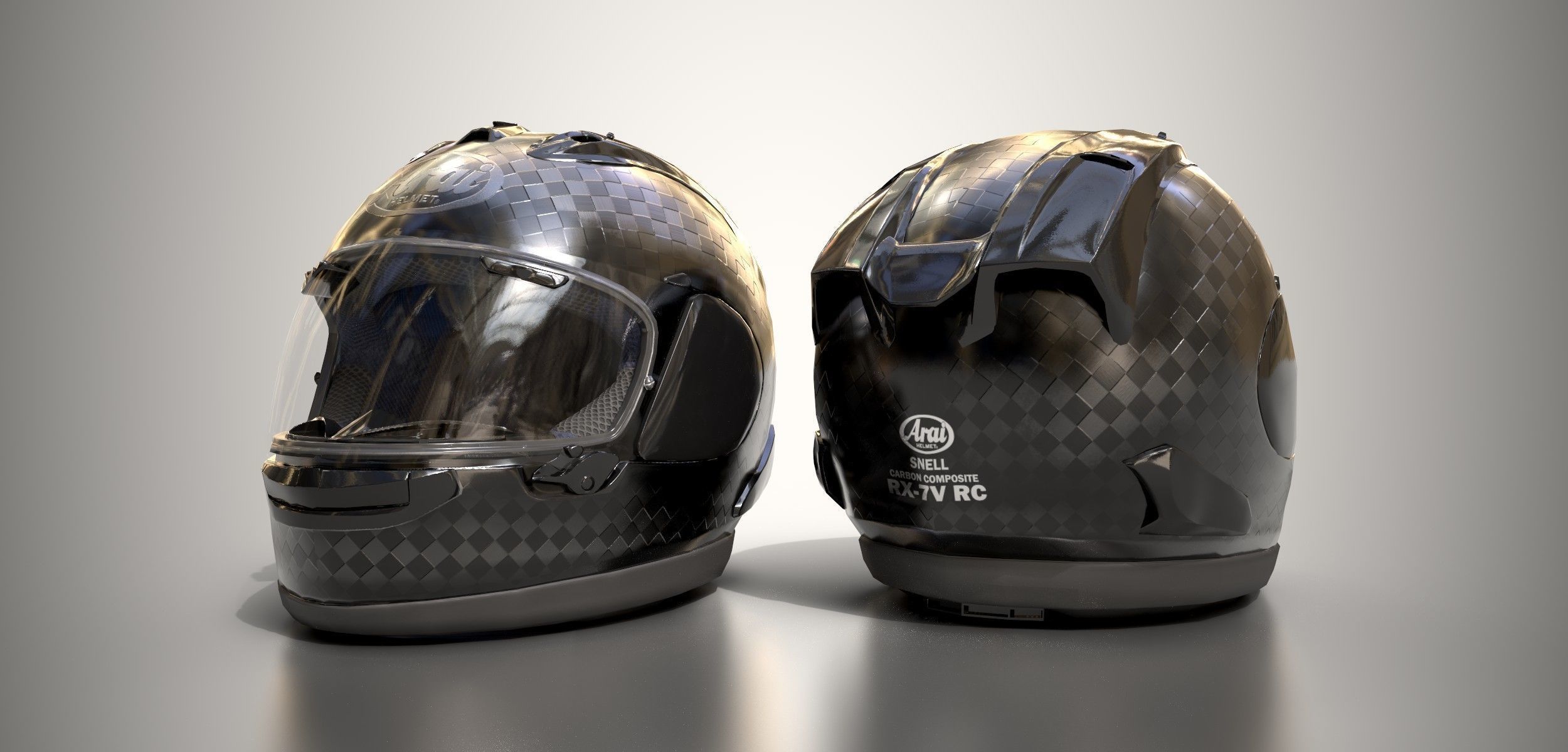 3D model Arai RX 7V RC Helmet VR / AR / low-poly | CGTrader