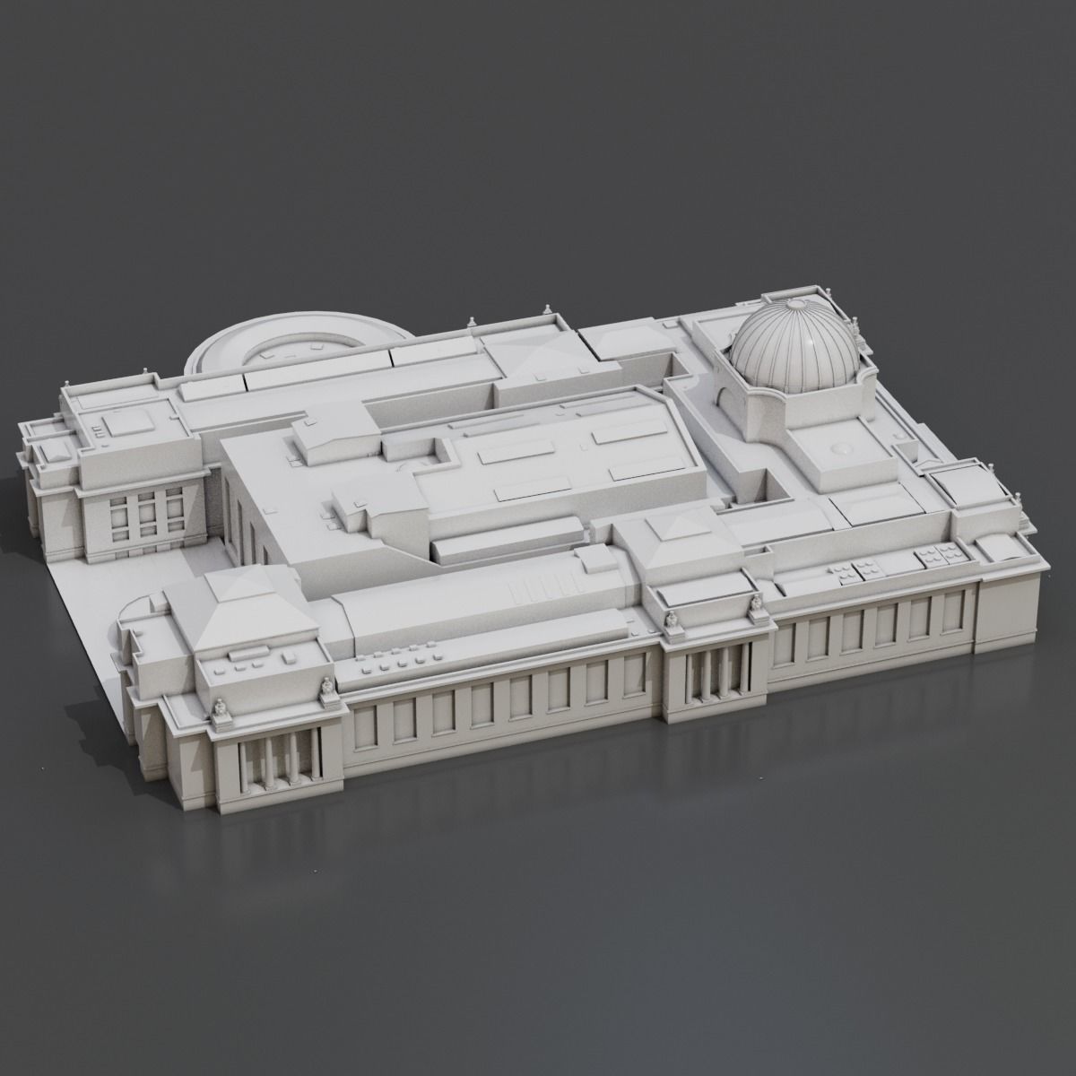 3D model National Museum Cardiff VR / AR / low-poly | CGTrader