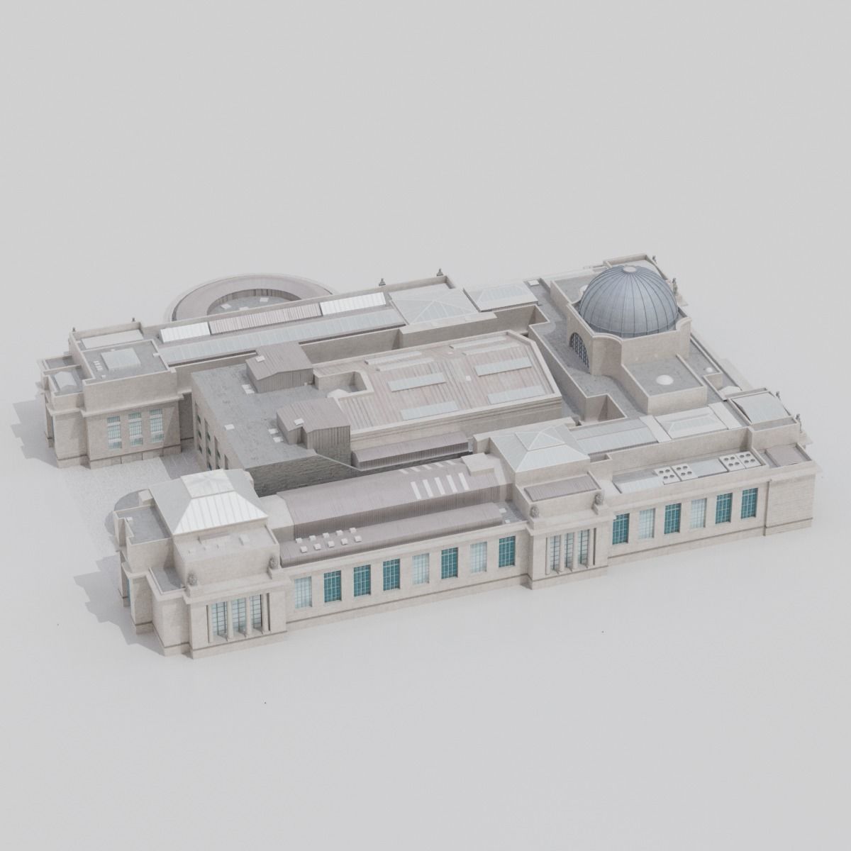 3D model National Museum Cardiff VR / AR / low-poly | CGTrader