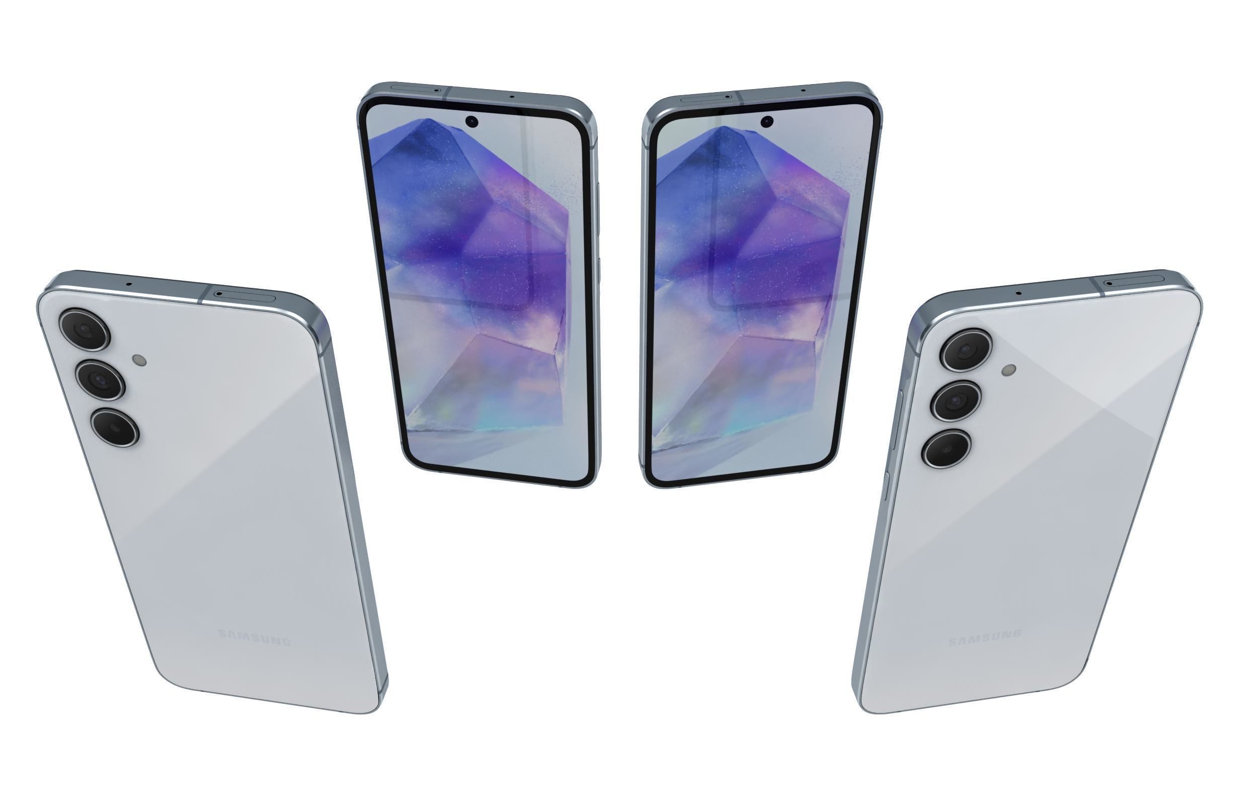 Samsung Galaxy A55 5G White 3D model | CGTrader