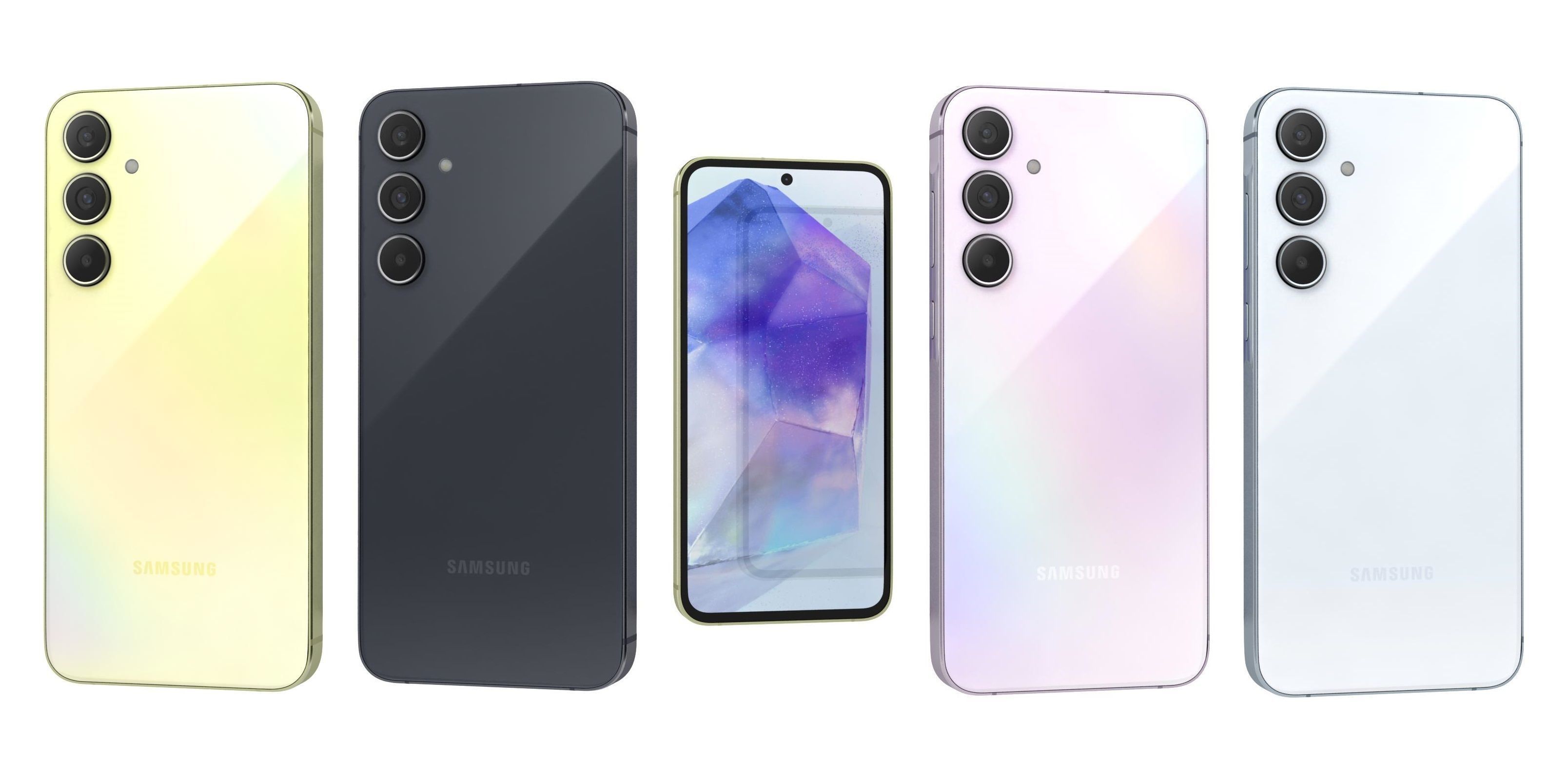 Samsung Galaxy A55 5G All Colors 3D model | CGTrader