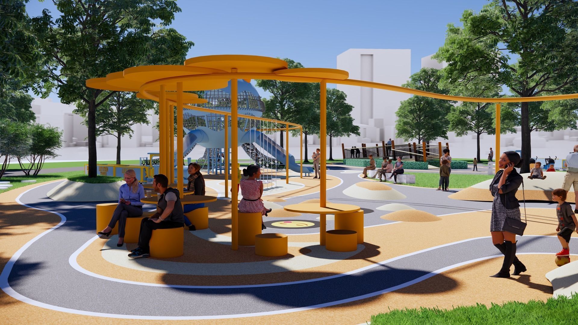 Octopus Theme Playground 3D model | CGTrader