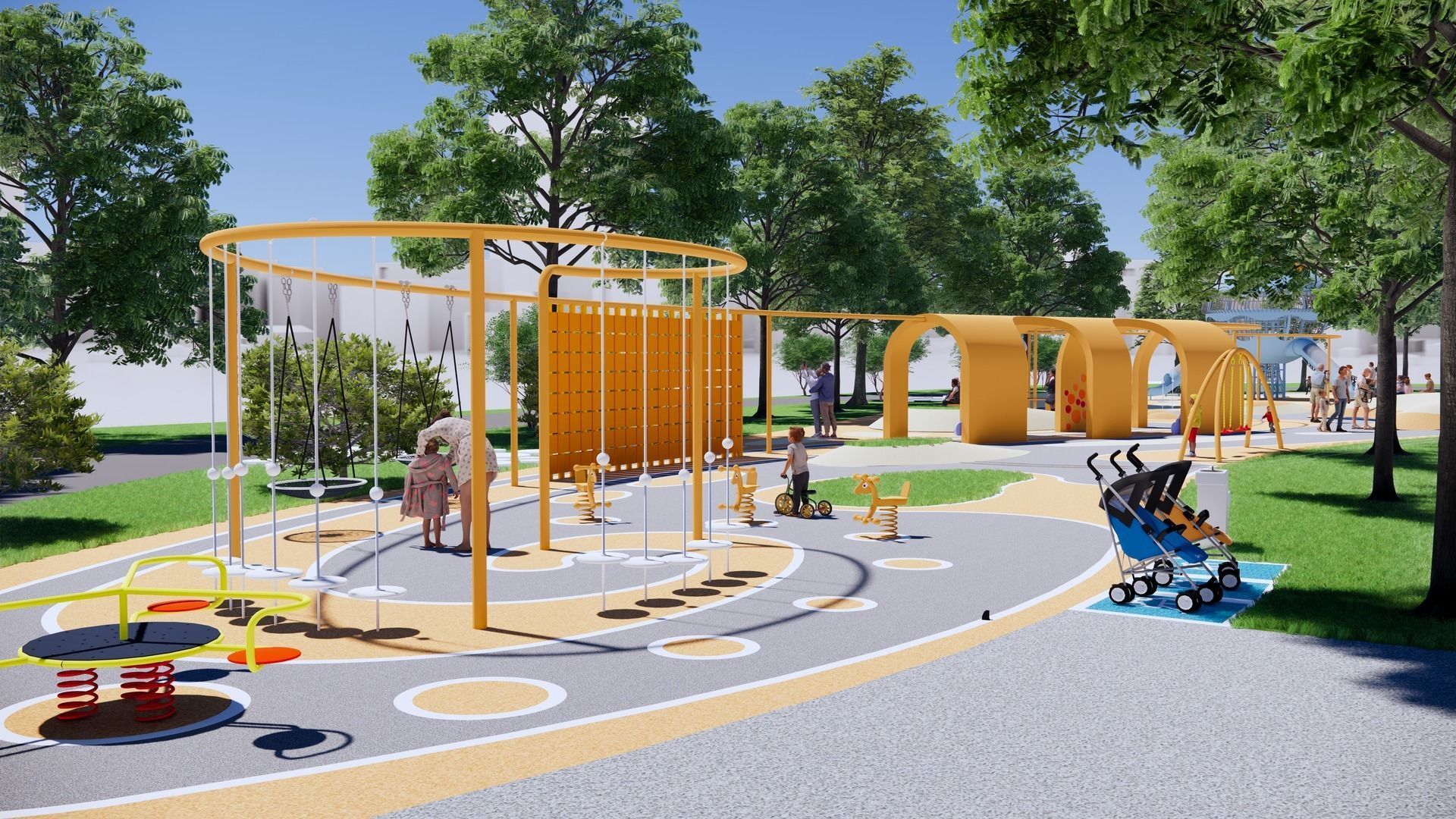 Octopus Theme Playground 3D model | CGTrader