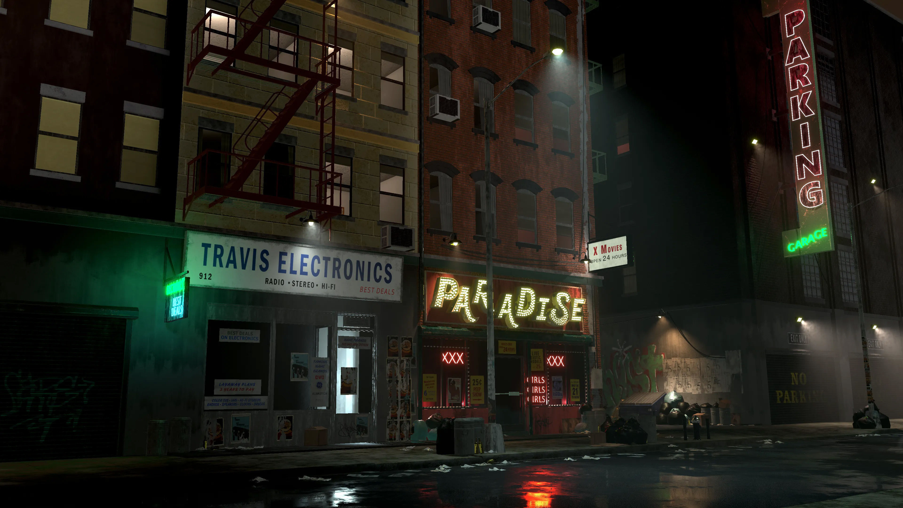 3D model 1970 s New York City Alley VR / AR / low-poly | CGTrader
