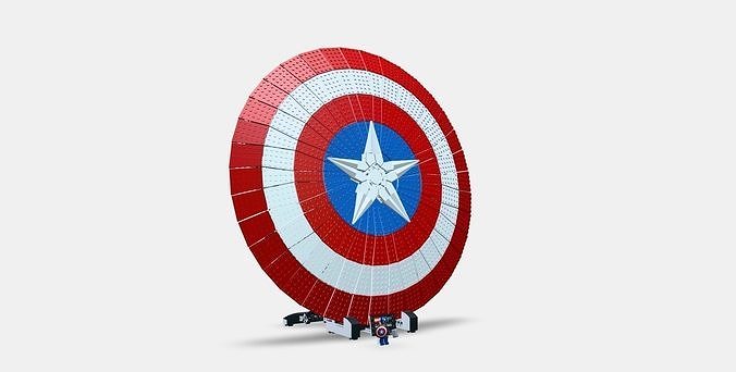 LEGO Marvel 76262 Captain America shield 3D model | CGTrader