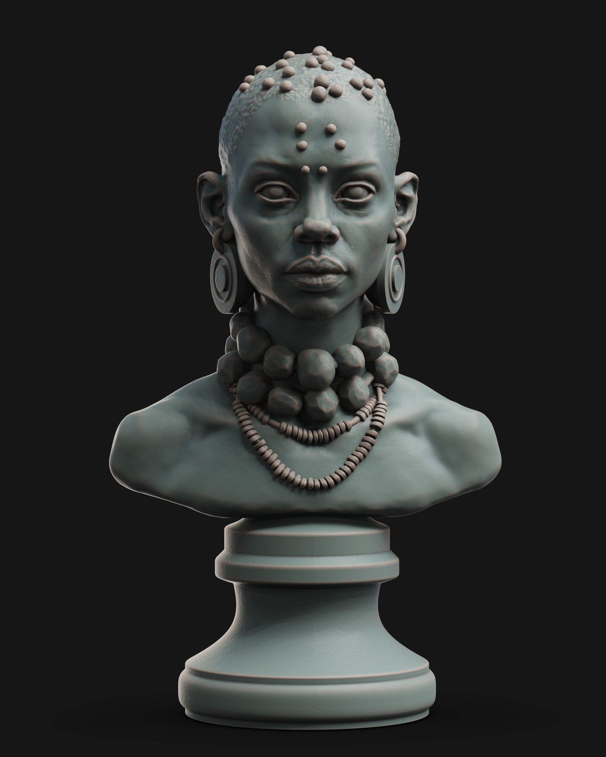 Female Bust 003 3D model 3D printable | CGTrader