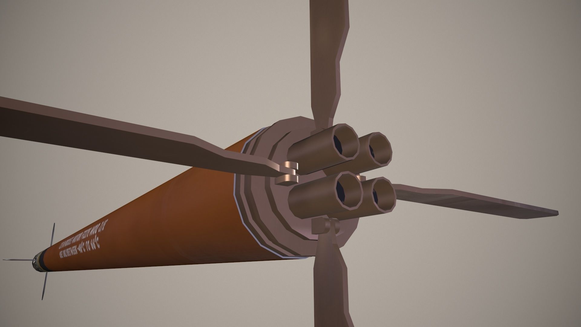 3D model Rocket Launcher FZ233 With Missiles VR / AR / low-poly | CGTrader