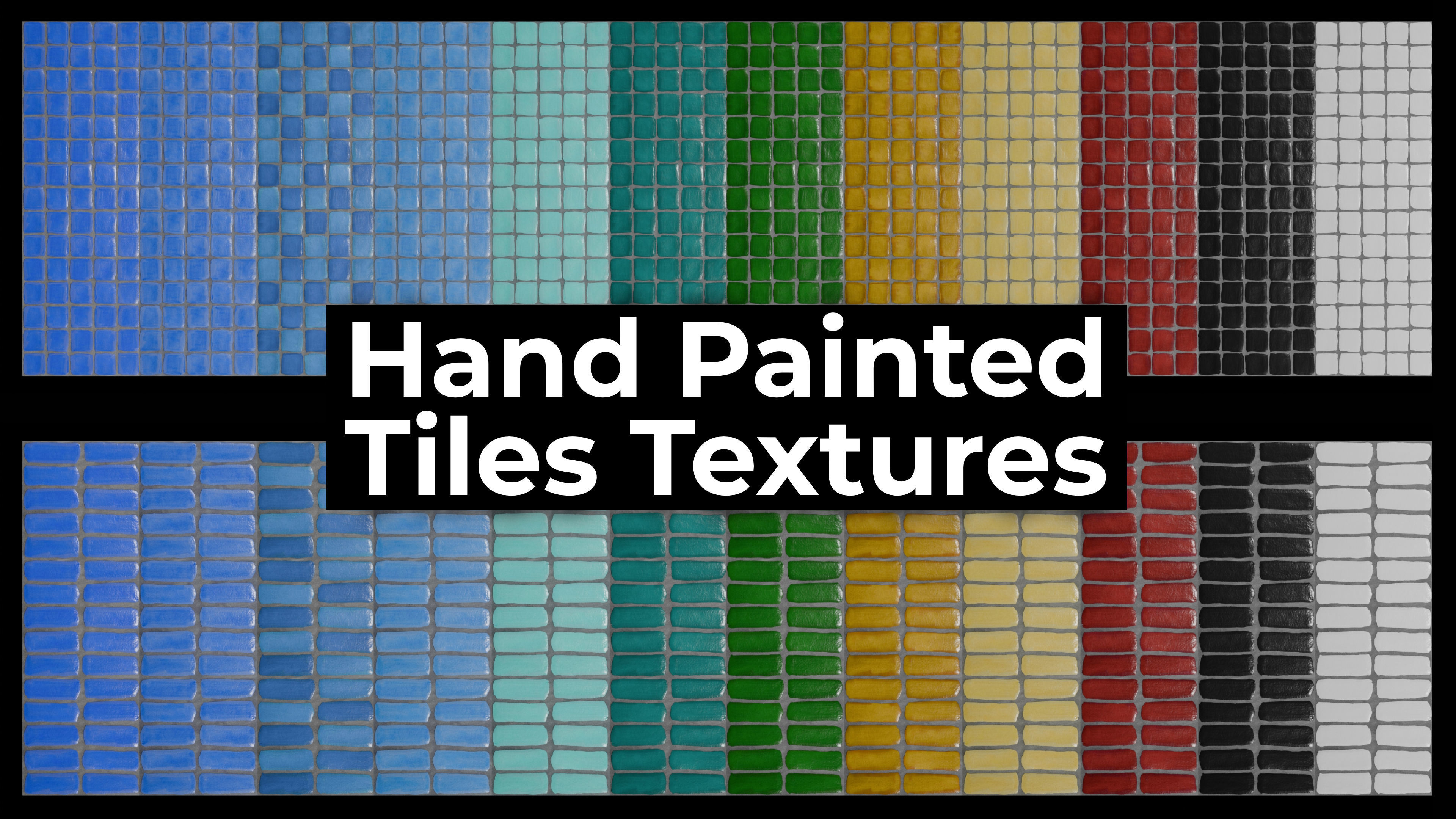 Hand Painted PBR Tiles Textures Texture | CGTrader