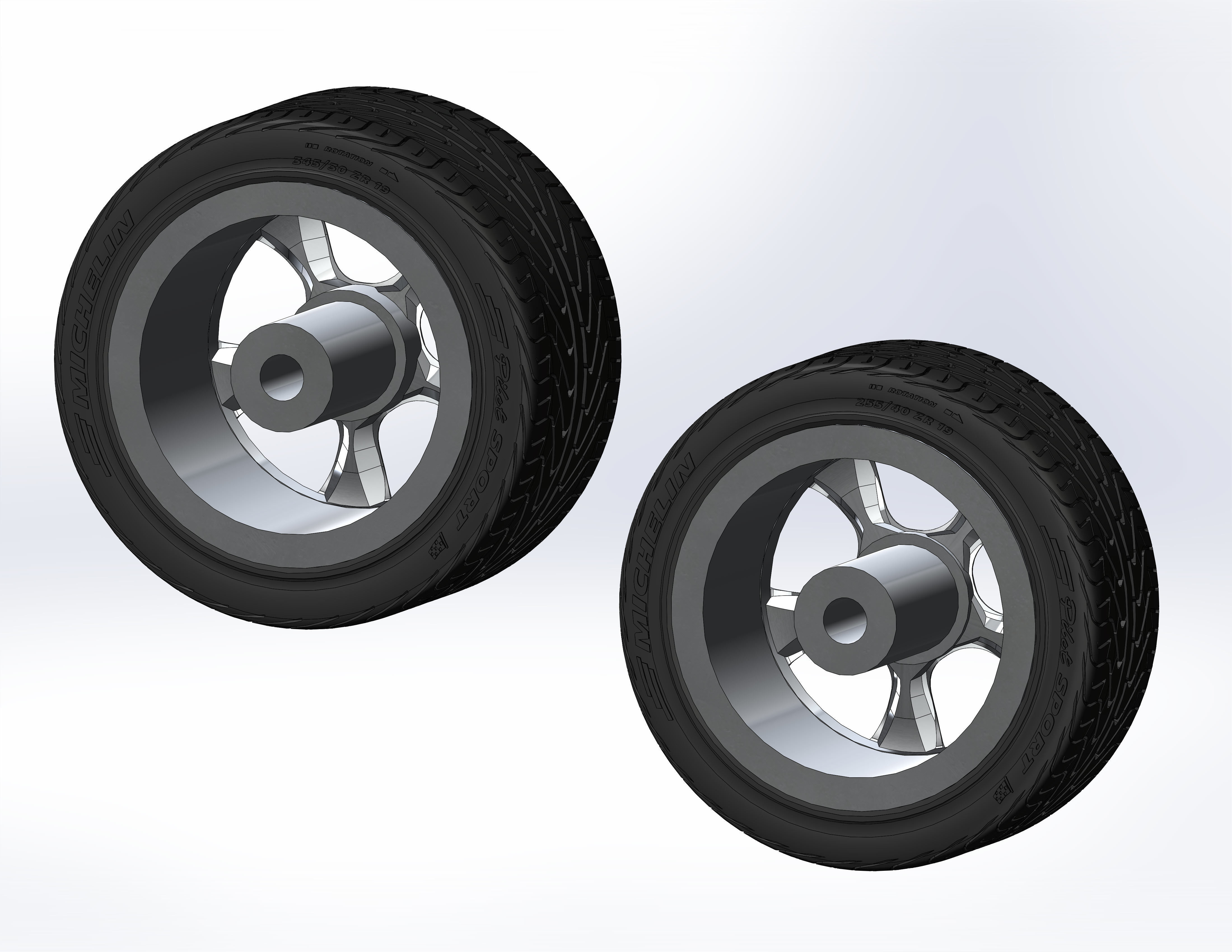 Wheels for scale model of Lotec Sirius 3D model 3D printable | CGTrader
