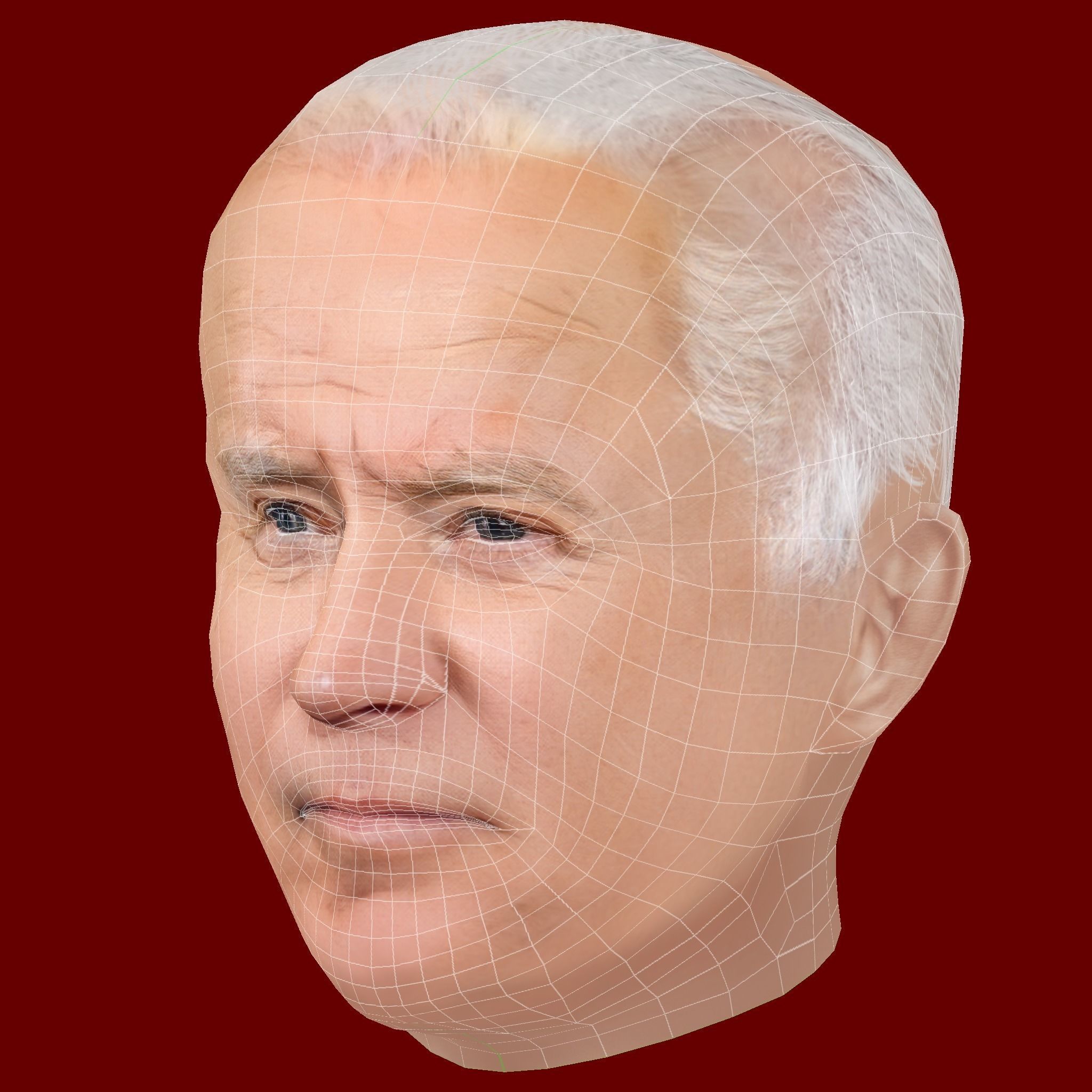 3D model Low Poly Head of the President - Joe Biden VR / AR / low-poly | CGTrader