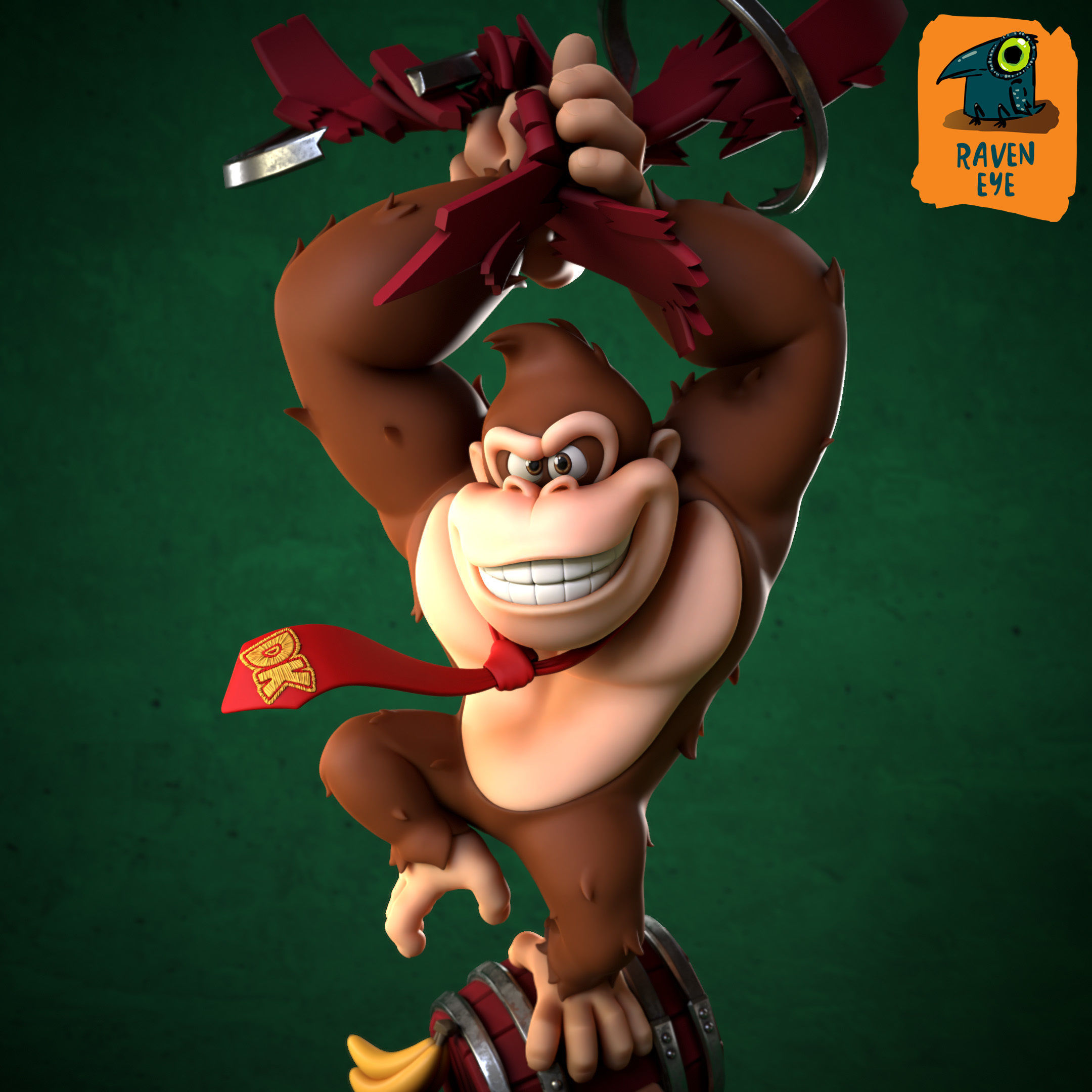 Donkey Kong 3D model 3D printable | CGTrader