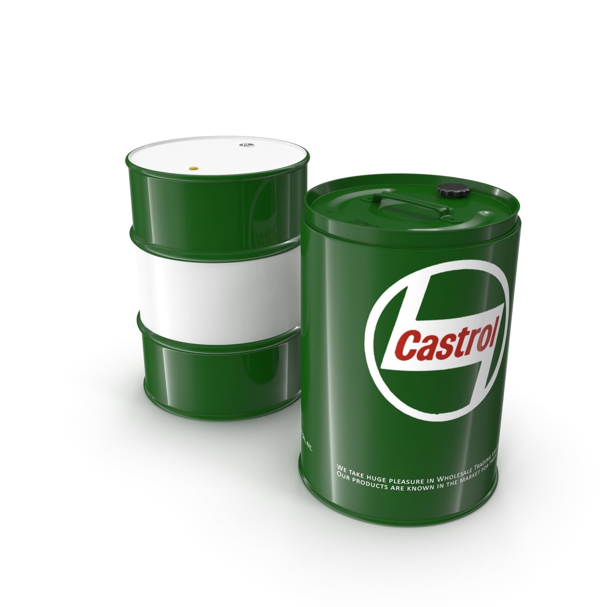 3D model Castrol barrel Clean VR / AR / low-poly | CGTrader