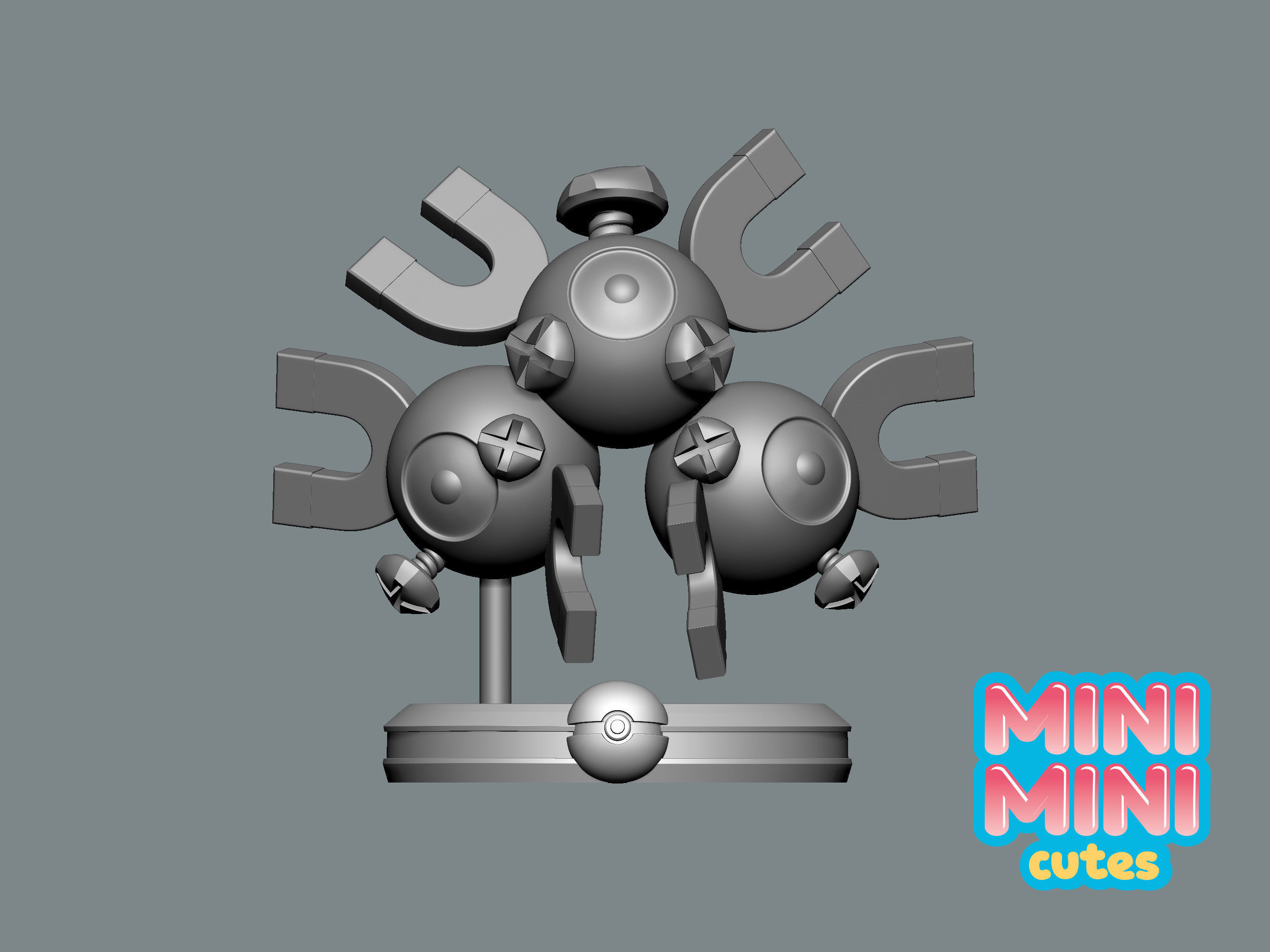 Pokemon Magneton ready for printing 3D print model 3D model 3D ...