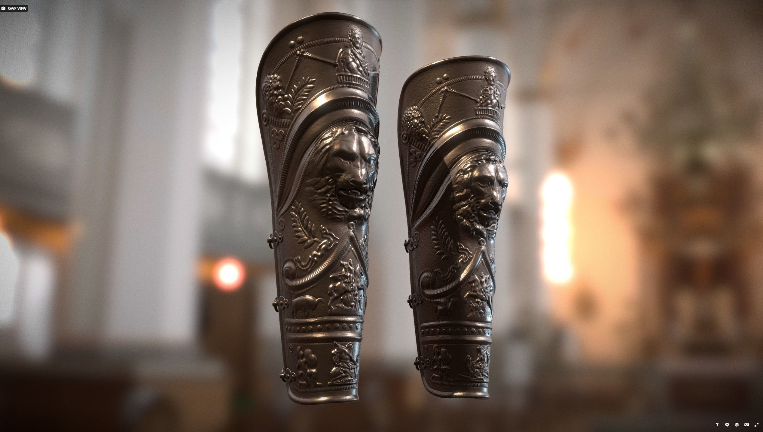Gladiator legs armor Tracio Hoplomaco v2 3D model 3D printable | CGTrader