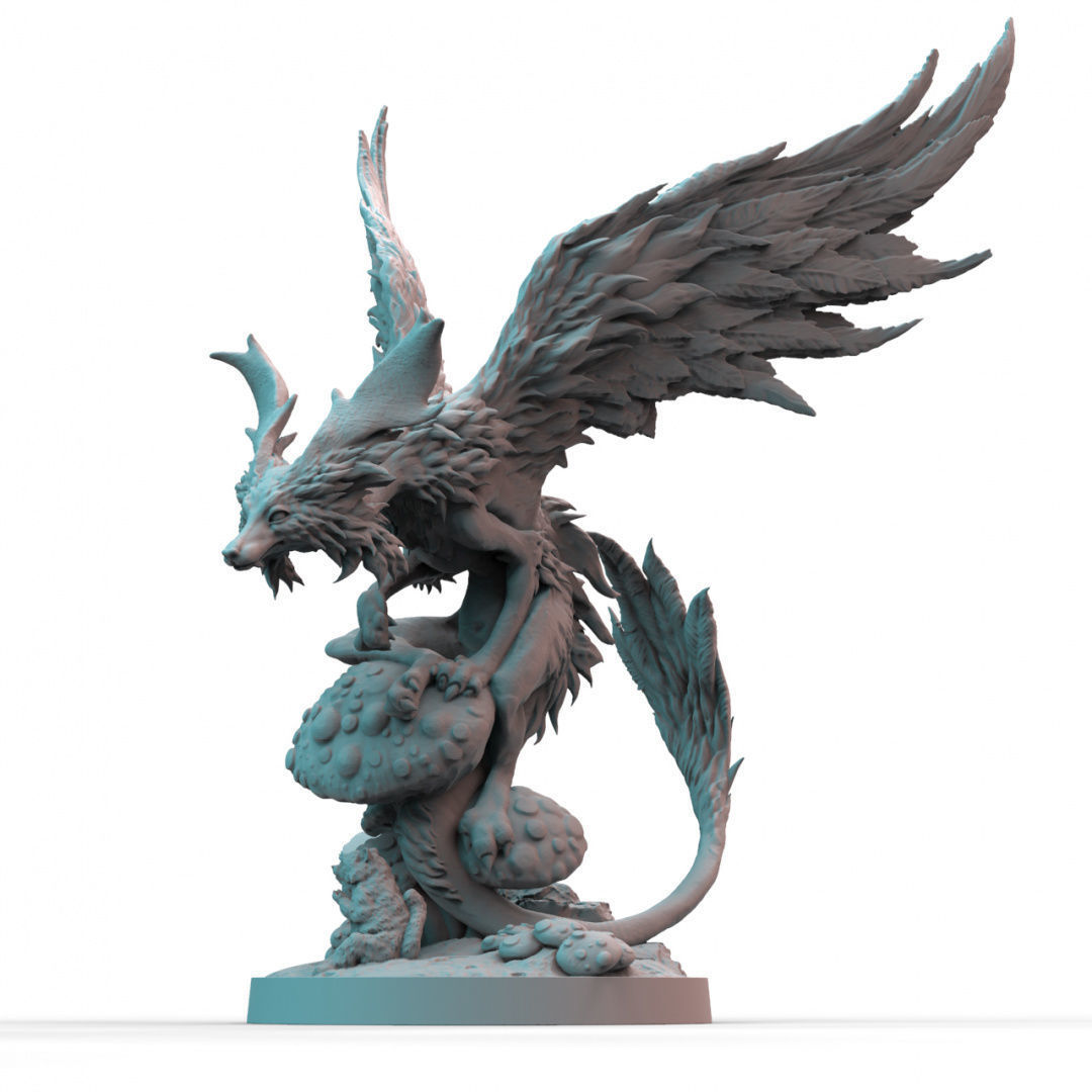 Fae Dragon 3D model 3D printable | CGTrader